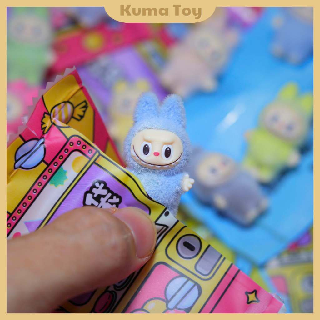 [Blind Bag] mini standing Labubu model covered with 3-5cm plush, high ...
