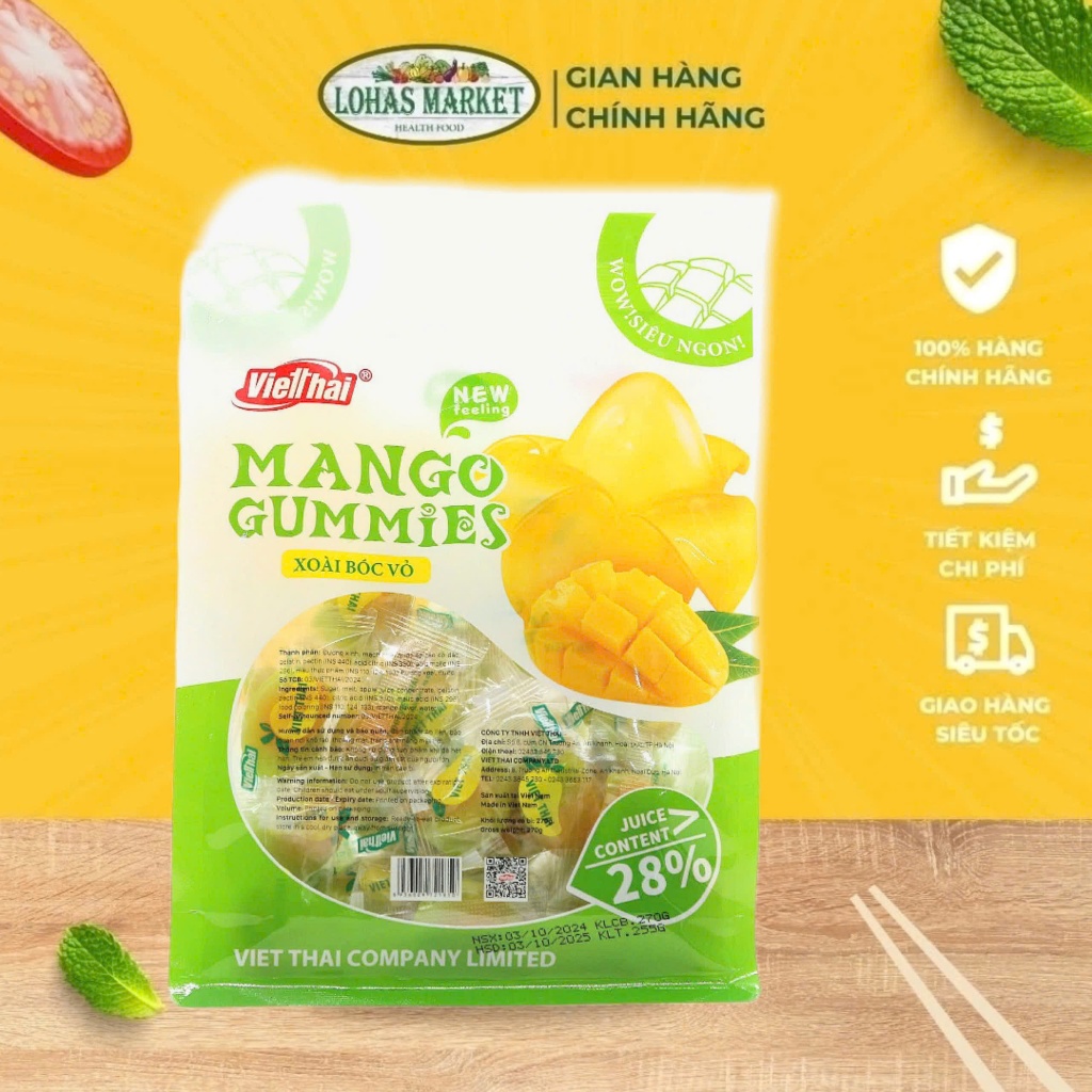 Peeled mango gummy candy 270g (green mango flavor) | Shopee Malaysia