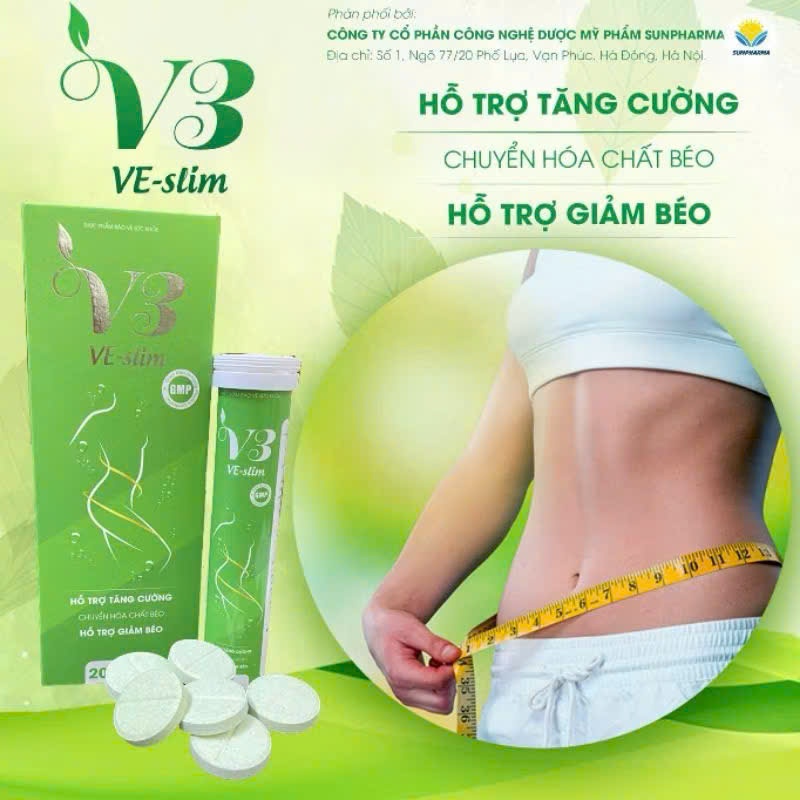 V3 Slim VE weight loss effervescent tablets for super fast weight loss ...