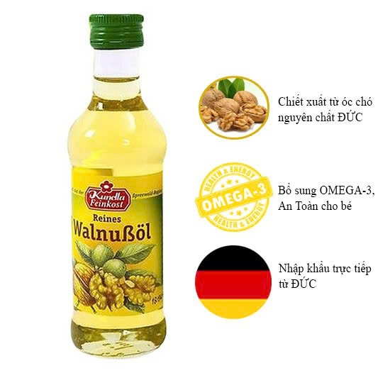 Kunella German Dwarf Walnut Oil 100ml for Baby Weaning 6M+ [DATE 5/2025] | Shopee Malaysia
