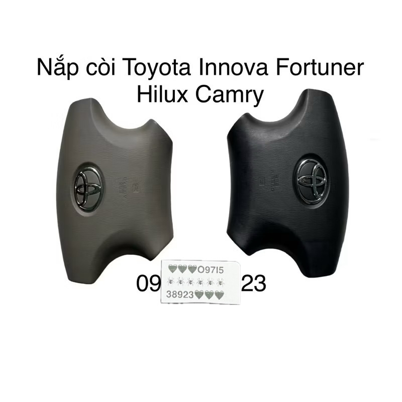 Horn COVER WITH LOGO TOYOTA INNOVA FORTUNER HILUX CAMRY MANY COLORS ...