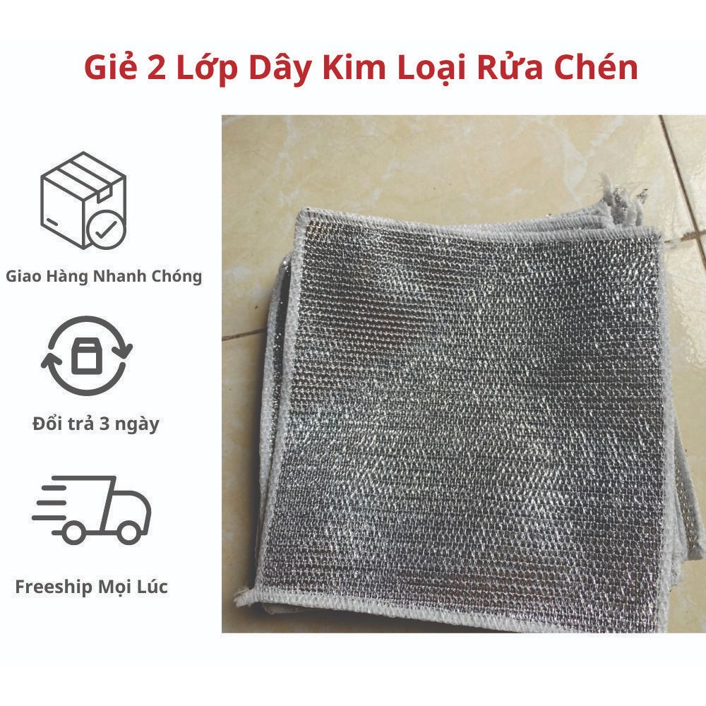 2-layer Metal Wire Rag for Sink Cleaning and Cleaning Pots and Dishes ...