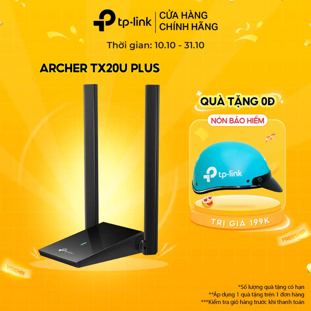 Tp-link Archer TX20U Plus High Gain Dual Antenna USB WiFi Adapter ...