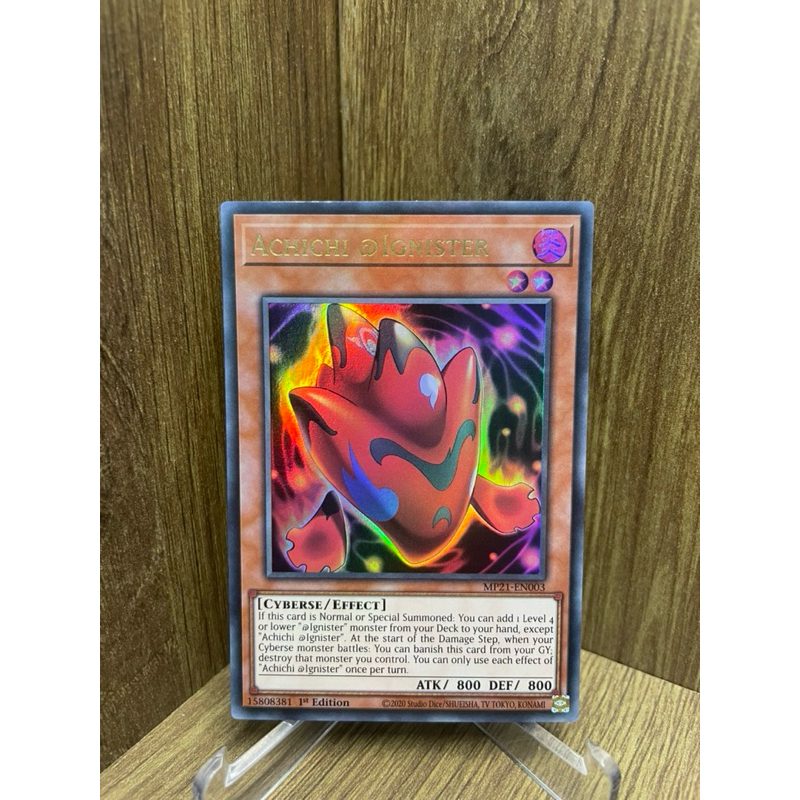 ( Genuine YUGIOH Card ) Achi @Ignister / Ultra Rare / MP21-EN003 / TCG ...