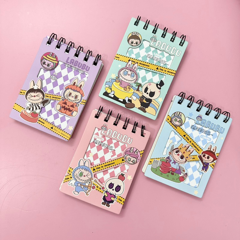 XO A7 Labubu Vertical Spring Notebook Capybara Notebook Colorful ...