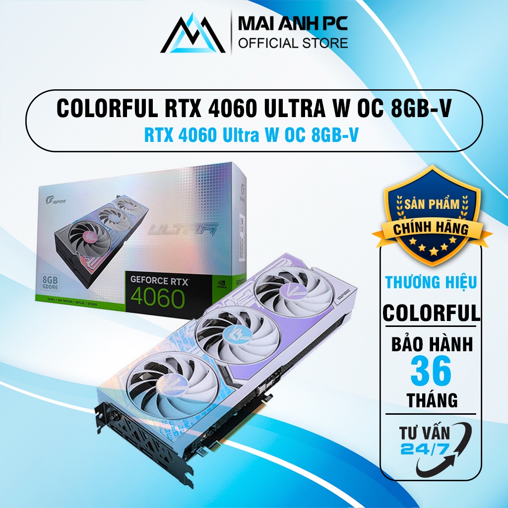 Colorful GeForce RTX 4060 Ultra W OC 8GB-V Video Card | Shopee Malaysia