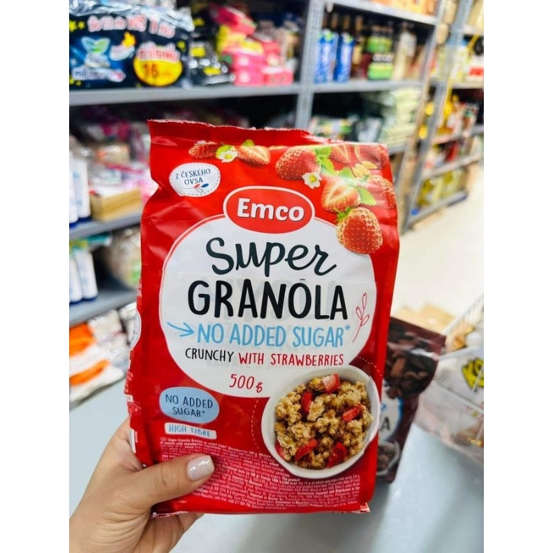 German domestic Emco Musli and Granola instant cereal 500g pack Date ...