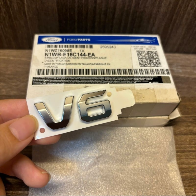 Genuine matte-plated V6 sticker for Ford Ranger, Everest Nextgen 2023 ...