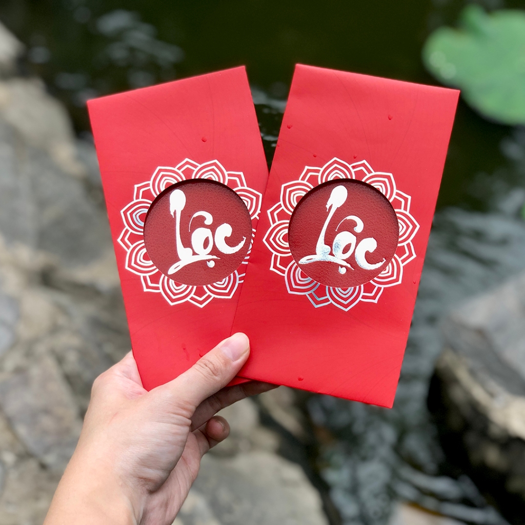 2025 red lucky money envelope with the word Loc and lixi used for ...