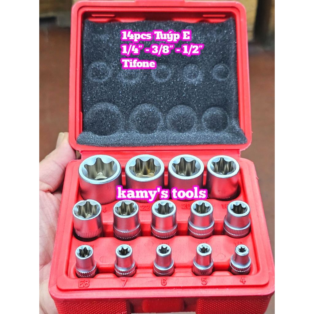 Set of 14 Tifone E4-E24 type E tube tips model TF-6008, E tube set ...