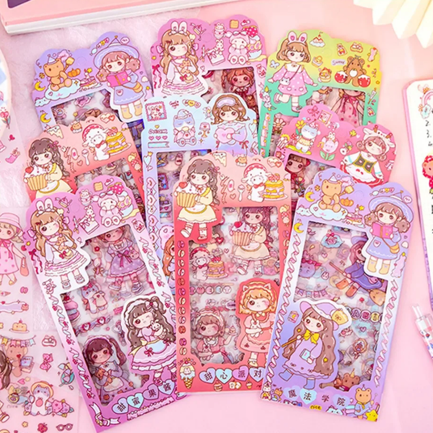 Super large sticker gift box of 100-300 cute sheets with 1 book ...