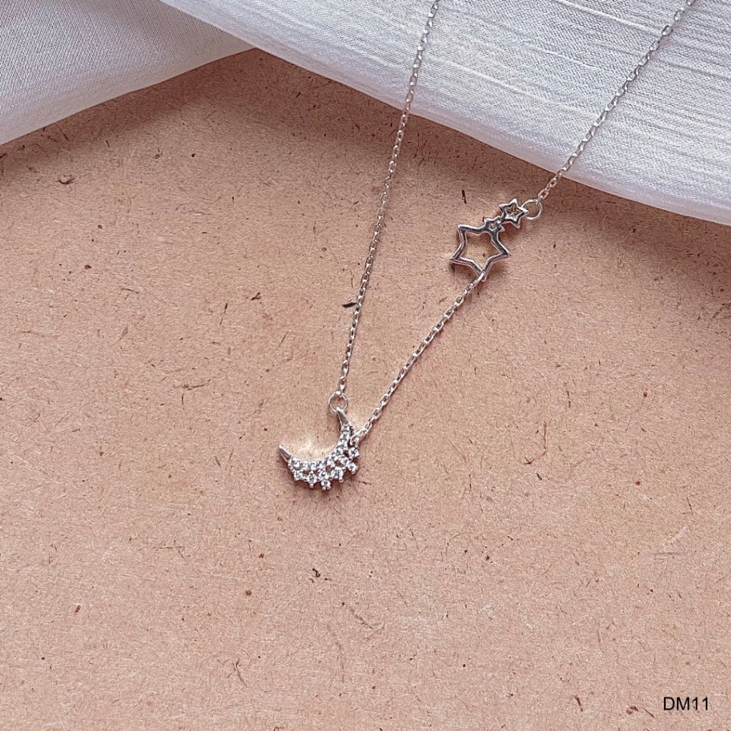 Dm11 Silver Moon Star Necklace Vy's Accessory (Buy one get one free ...