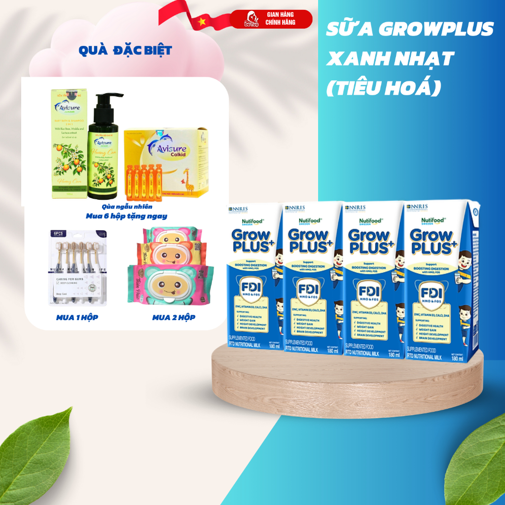Nutifood Sweden GrowPLUS+ Ready-to-Drink Powdered Milk Light Green ...