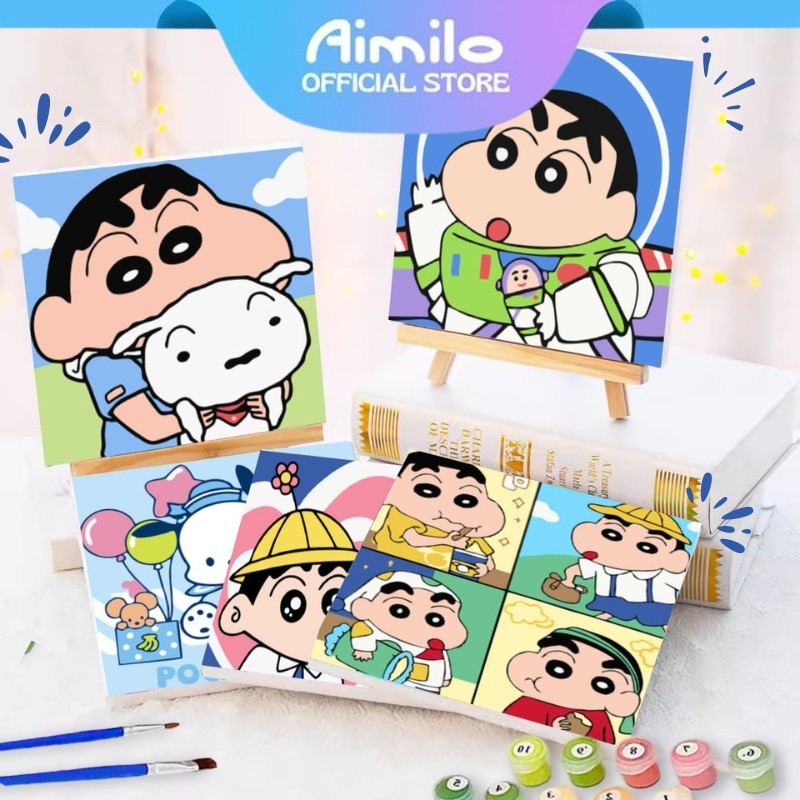 【Aimilo】Digitized Coloring Paintings with Frame, tool combo included ...