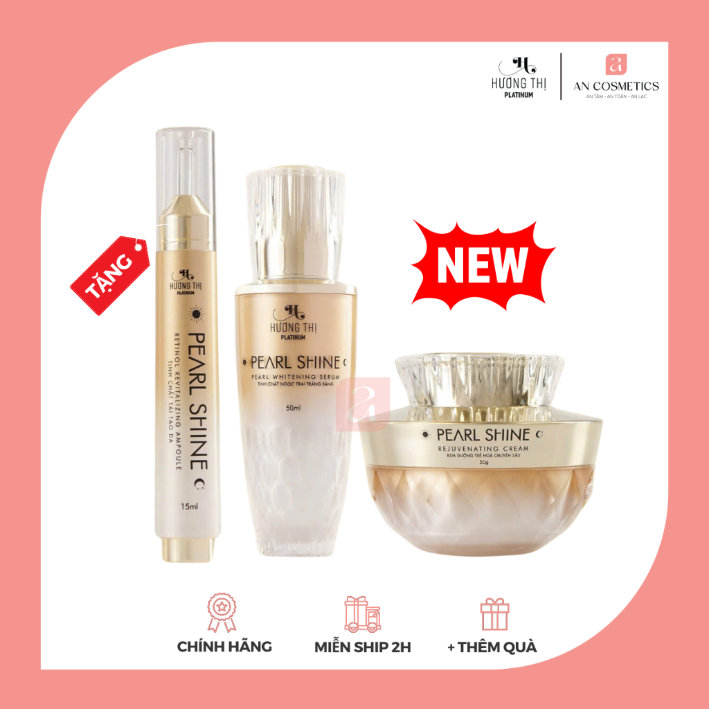 Pearl Shine Huong Thi bright white Pearl facial care set - Free Huong ...