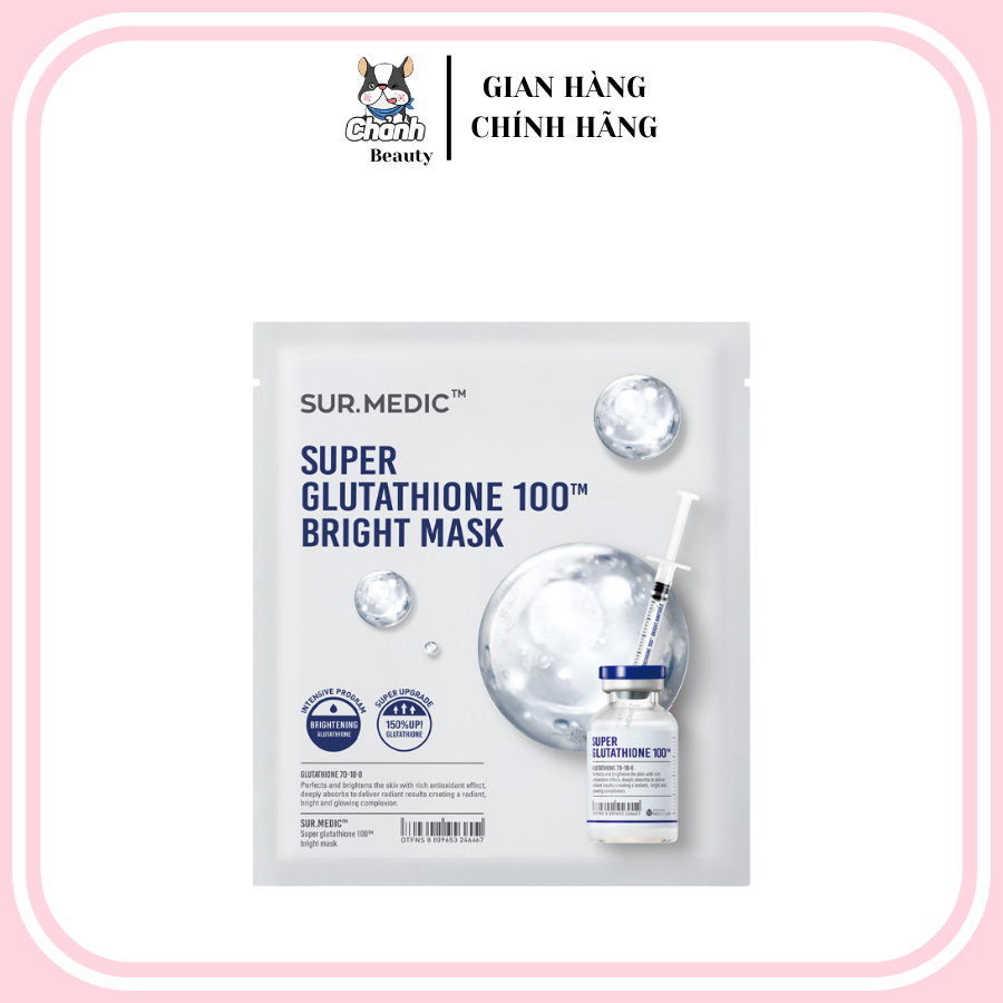 Sur.medic Bright Glutathione Mask 30g Sur.Medic x 1 Piece | Shopee Malaysia