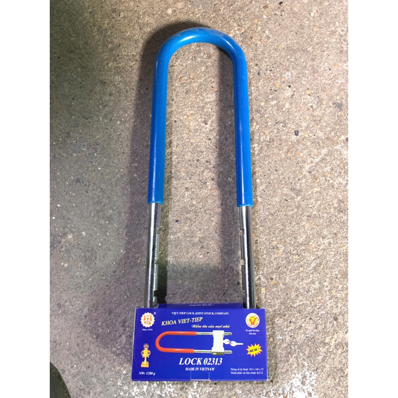 Viet Tiep U-shaped Lock 02313, Tempered Glass Door Lock with Many Main ...