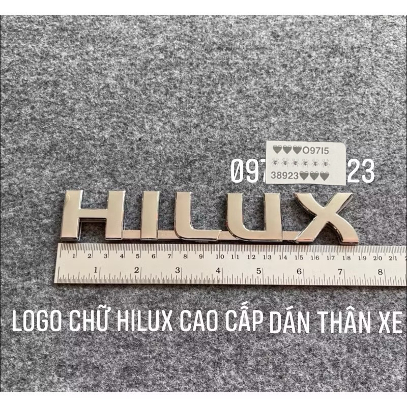 Cheap HIGH QUALITY HILUX LOGO TOYOTA HILUX VIGO CAR STICKER | Shopee ...
