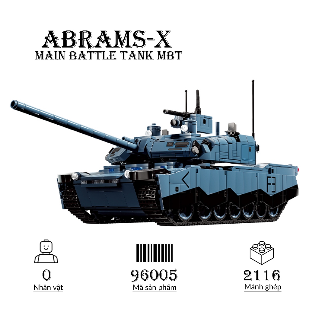 Abrams-x tank assembly toy, 12Go Main battle tank, Smart puzzle ...