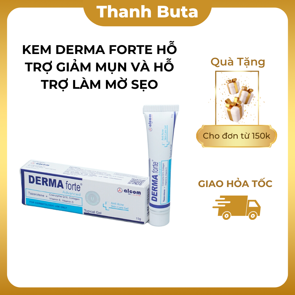 DERMA FORTE Advanced cream helps reduce acne and brighten skin (15g ...