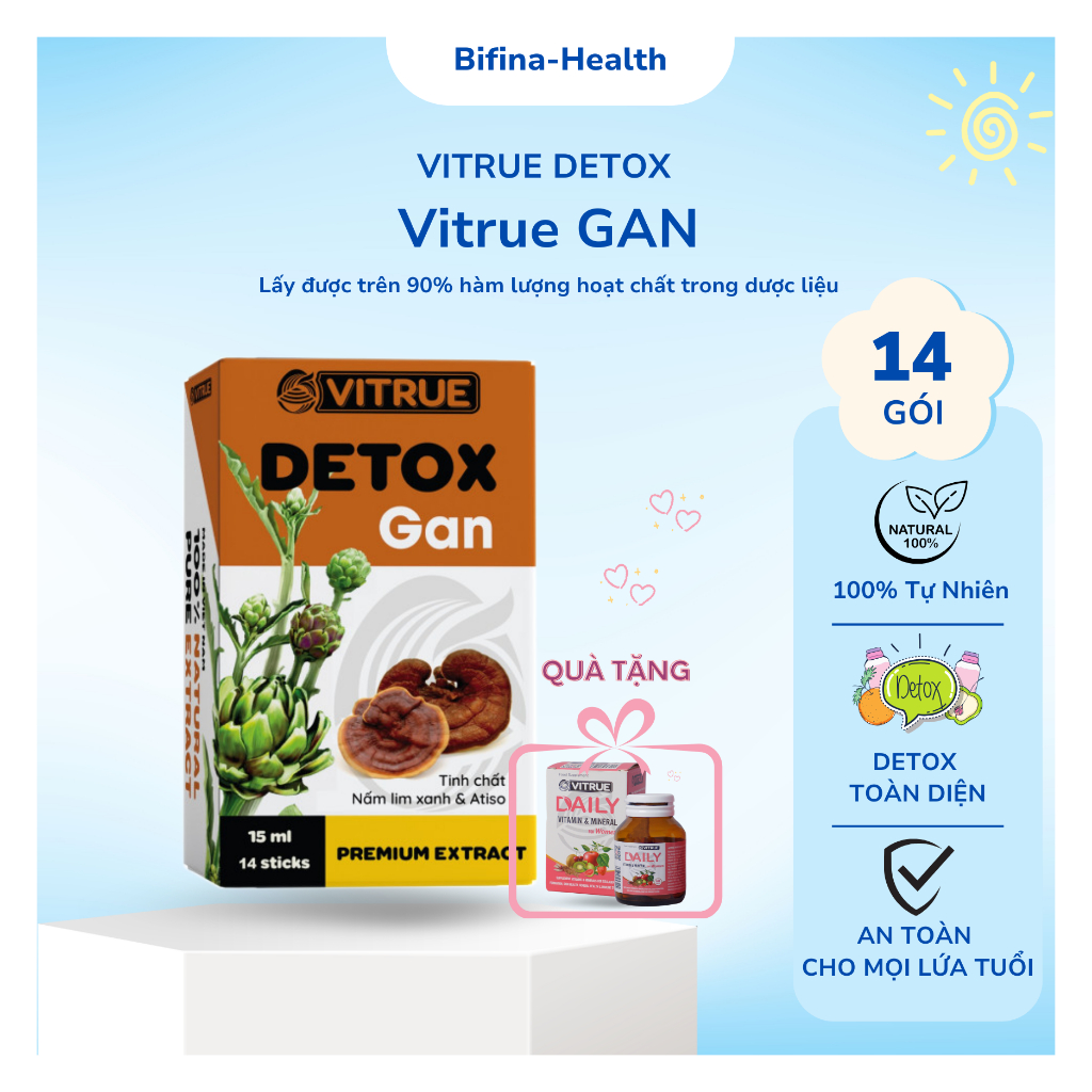 Vitrue Liver Detox for People Who Have Acne, Internal Heat, Improve ...