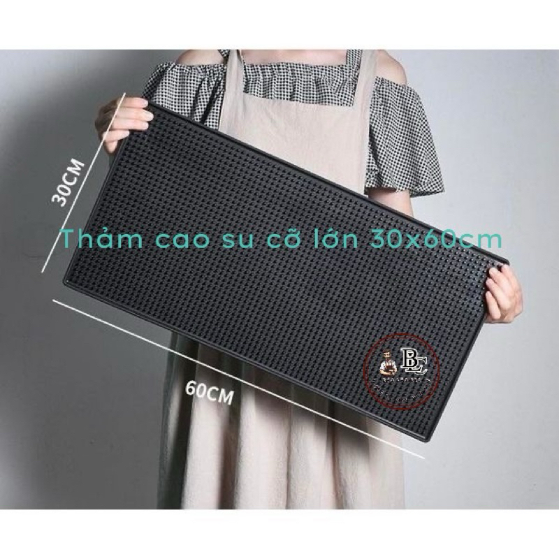 Rubber mat, bar mat 30x60cm for mixing counters, coffee counters ...