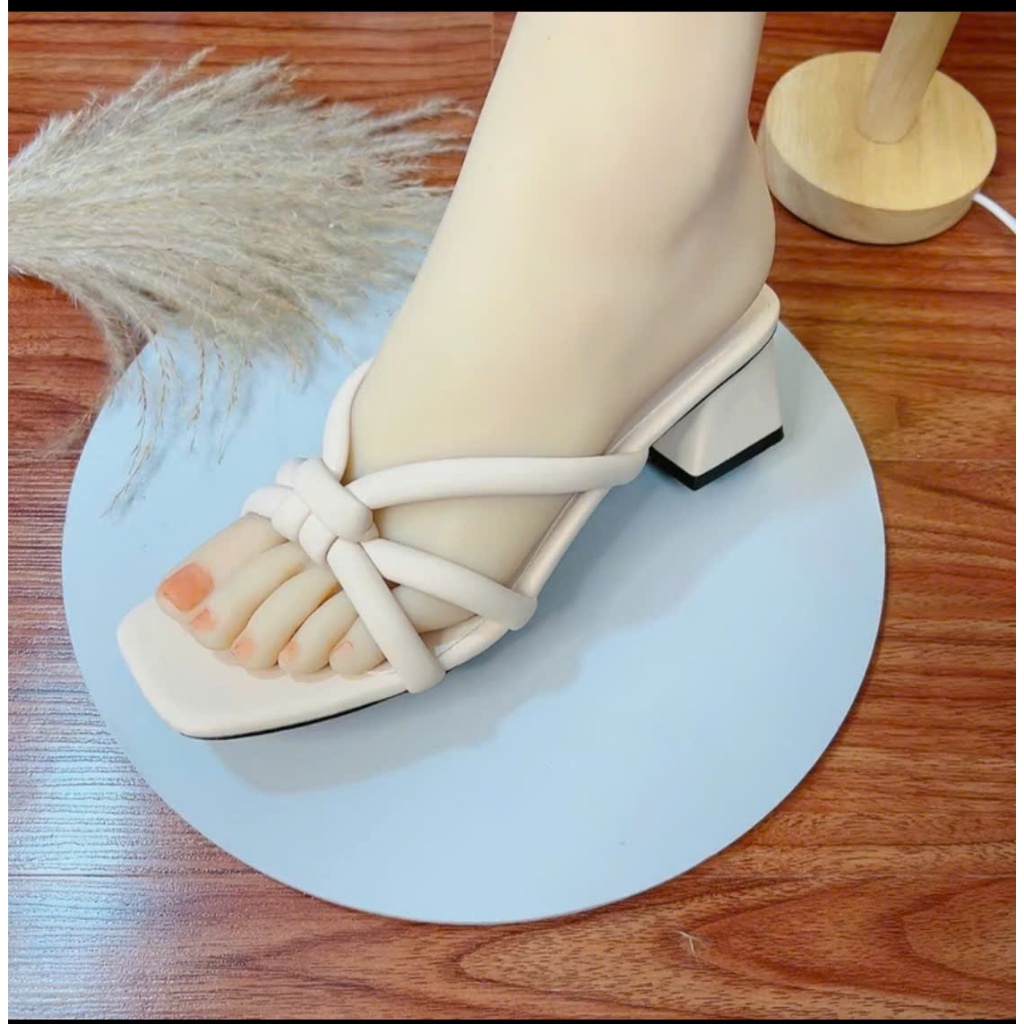 High Heel Sandals, Women's Clogs with 3-inch High Straps, Simple ...