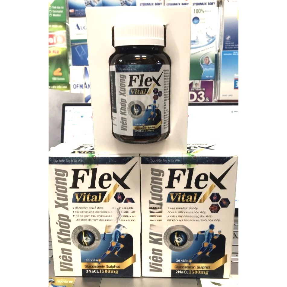 Flex Vital Bone and Joint Pills contain glucosamine to help strengthen ...