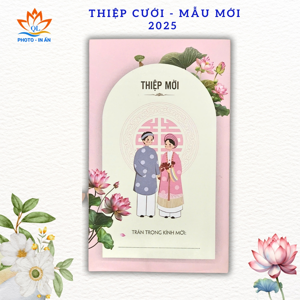 3-fold wedding invitation, hot new model in 2025, printed with ...