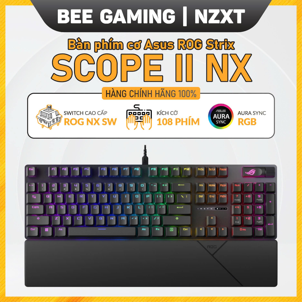 Asus ROG Strix Scope II NX Mechanical Keyboard (ROG NX Switch / Aura ...