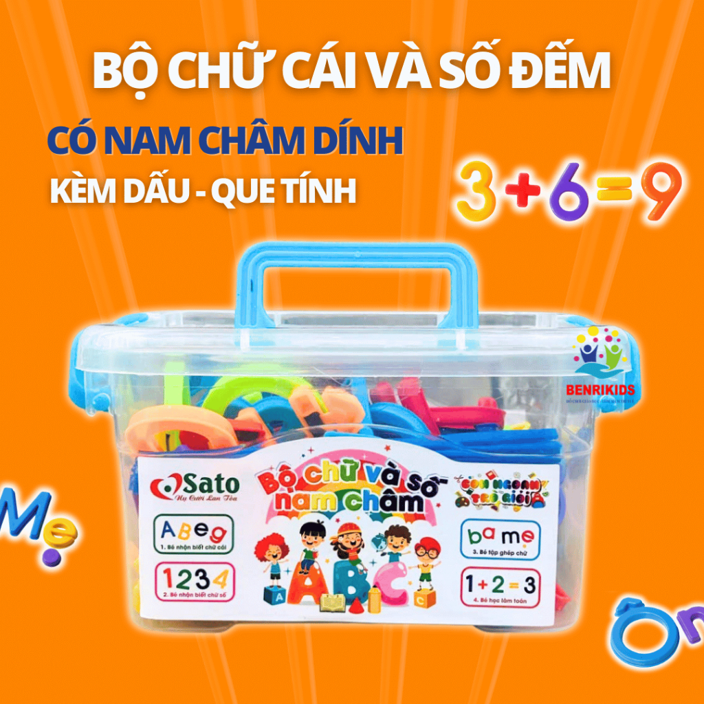 Synthetic Magnetic Number Set with Carrying Case and Calculator ...