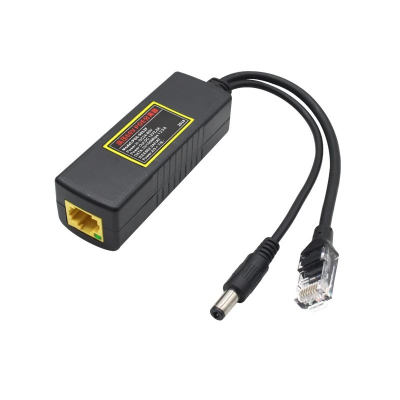 High voltage POE power splitter converts to 12V2.5A + LAN 10/100 Mbps ...