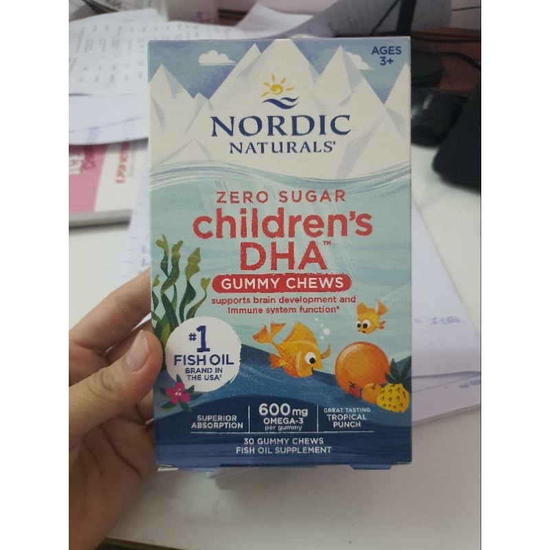 (There Is Q.R to check) DHA Nordic gum form for children from 3 years ...