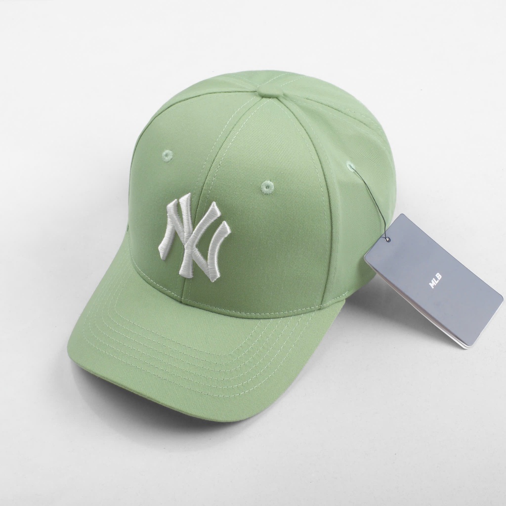Mlb baseball cap made of Khaki Light Green Logo NY fabric, Fashion and ...