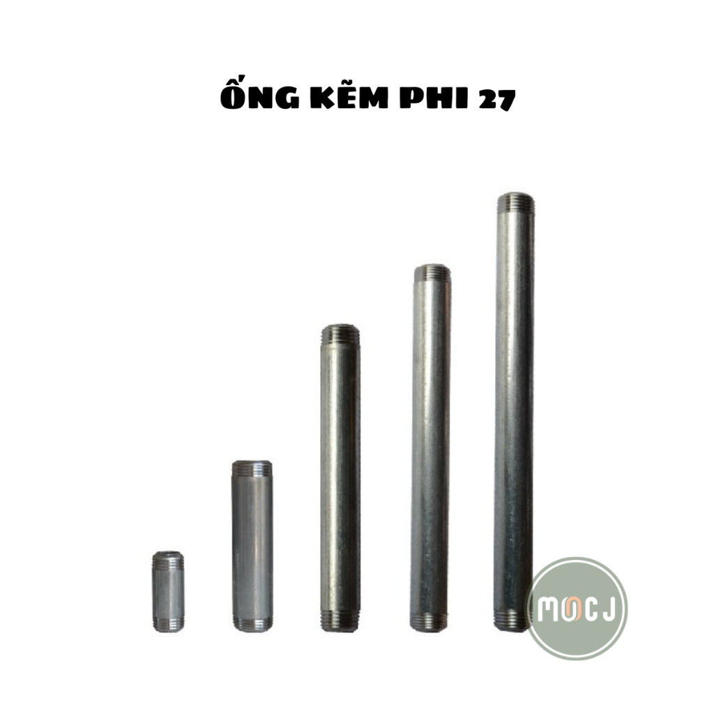 Galvanized iron pipe, threaded at both ends, straight pipe 27 - DN20 ...