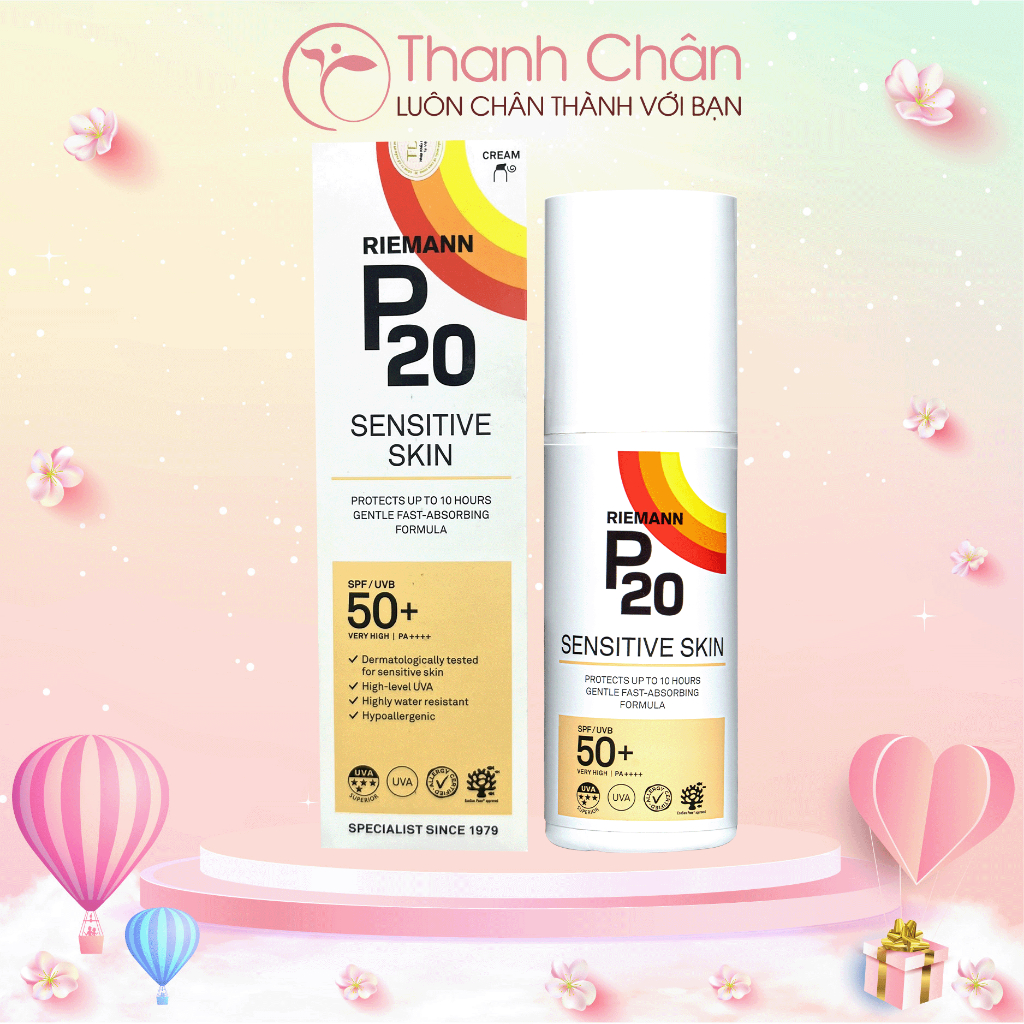 Riemann P20 Sensitive Skin Broad Spectrum Sunscreen 100ml | Shopee Malaysia