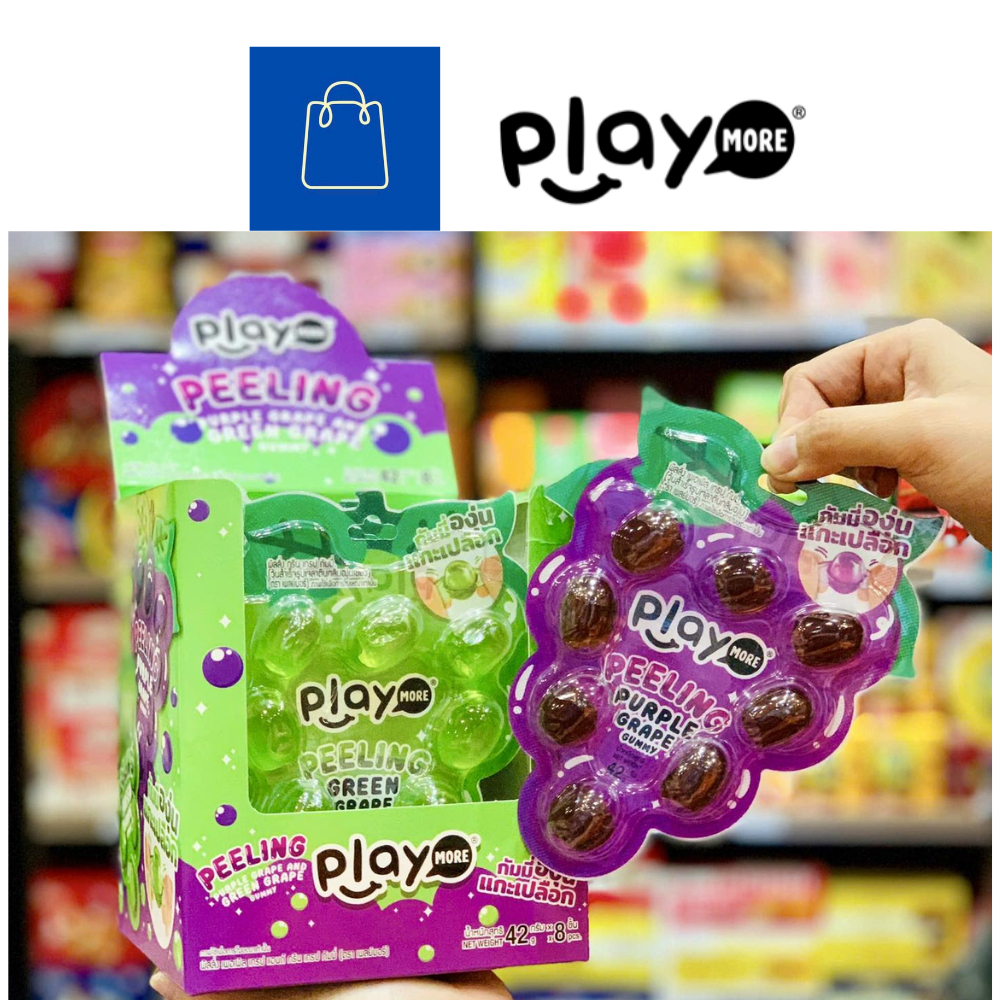 Playmore Thai Peeled Grape Gummy Candy - Delicious Grape Flavor ...