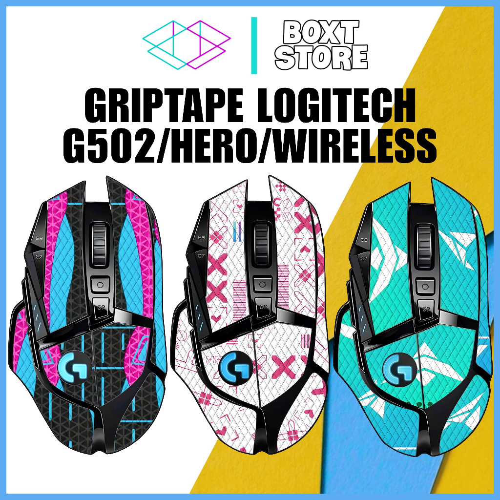Logitech G502 HERO Wireless Mouse 3M Anti-Slip Grip Tape - Skin Gaming ...