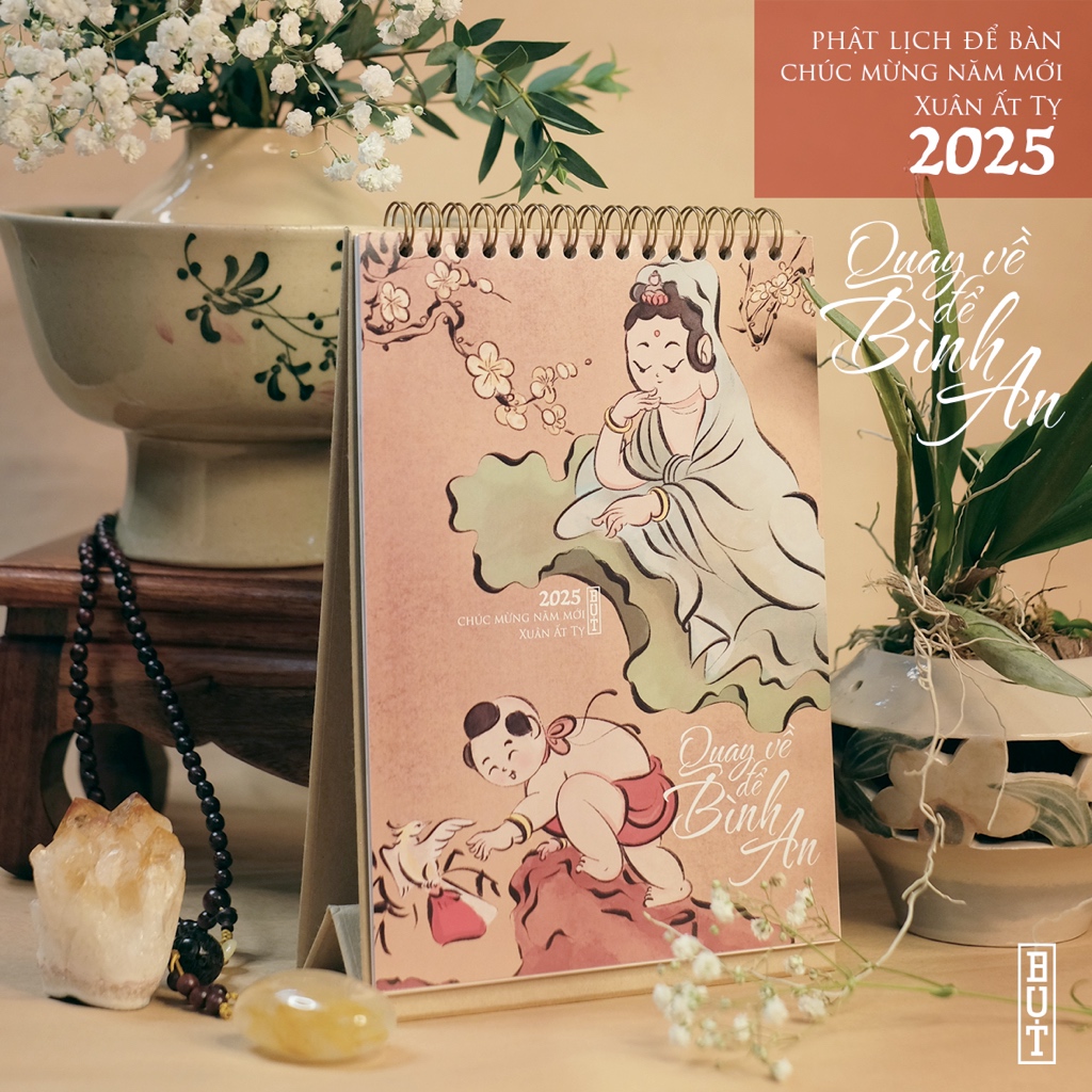 Buddhist Calendar 2025 | At Ty Desk Calendar, calendar with notes on ...
