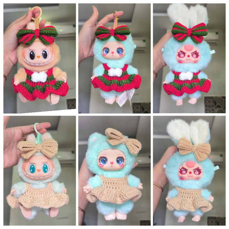 Handmade duck cake dress Set for Labubu/Lila/BabyThreee Macron (Real ...