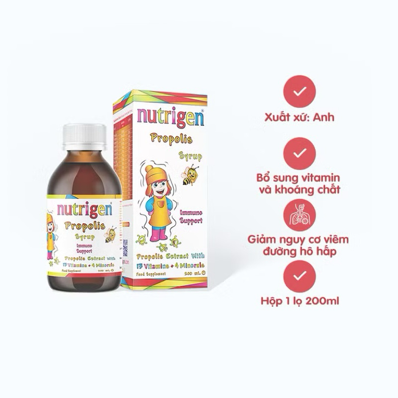 Nutrigen Propolis Syrup helps reduce the risk of respiratory infections ...
