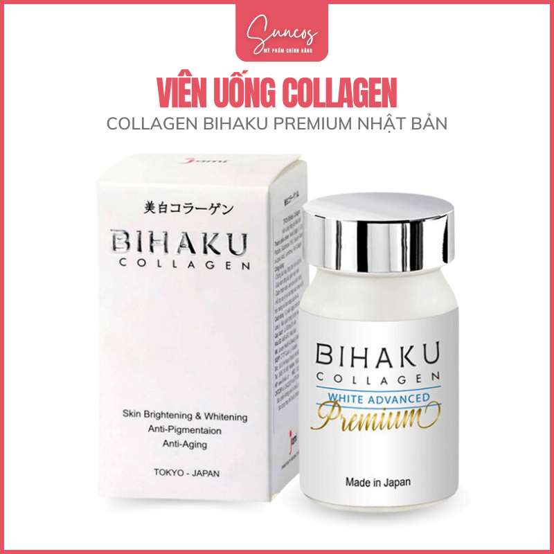Bihaku Premium Japanese Collagen Pills for whitening and smoothing skin ...