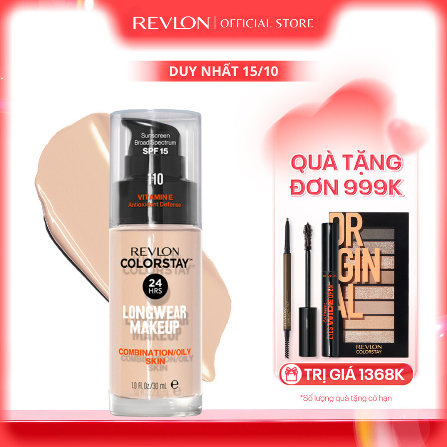 Revlon Colorstay 24h Long-lasting Oil Control Foundation SPF 15 (30ml ...