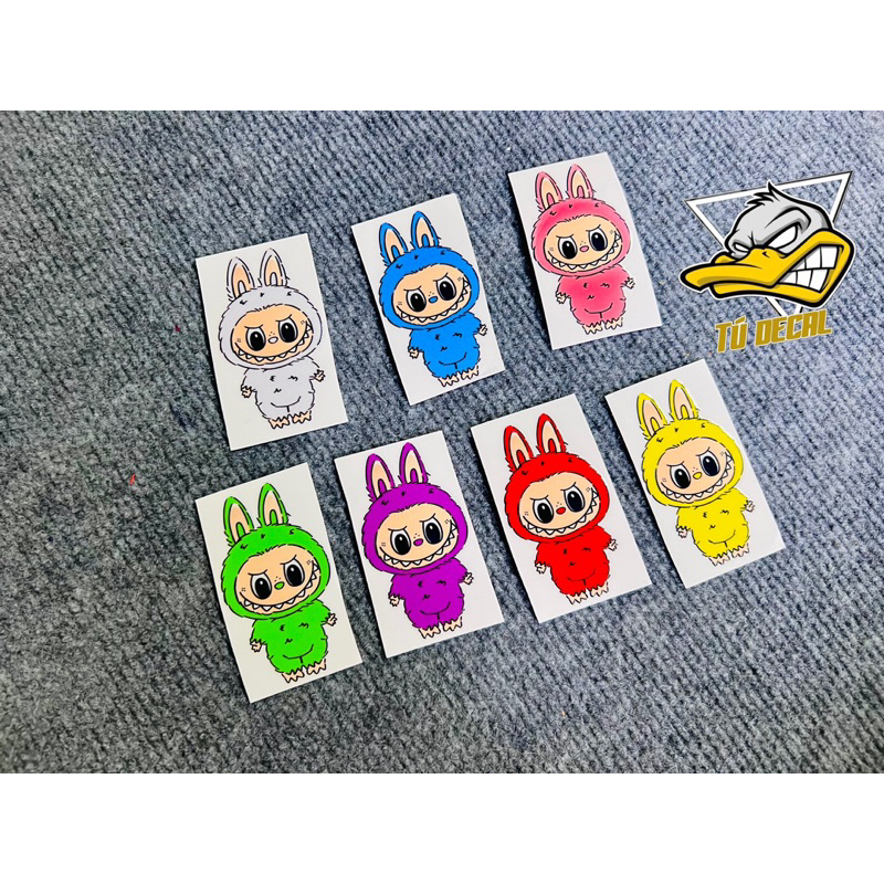 La Bu Bu Character Logo Sticker Decorative Stickers for All Car Color ...