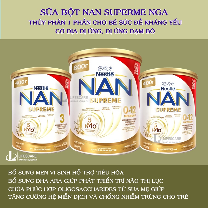Nan Supreme HMO 1 Russian milk powder, partially hydrolyzed for babies ...