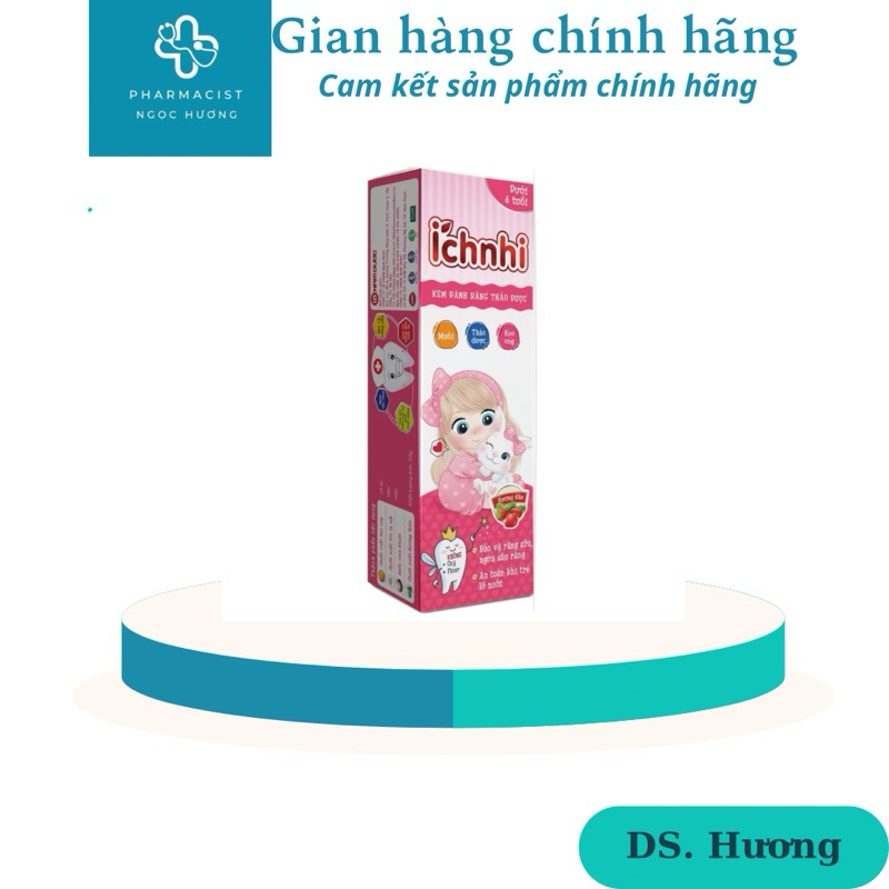 Ich Nhi Herbal Toothpaste Swallowable for Children Under 6 Years Old ...