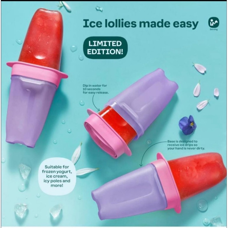 Set of 6 Tupperware ice cream sticks, limited product, Tup Indo, can be ...