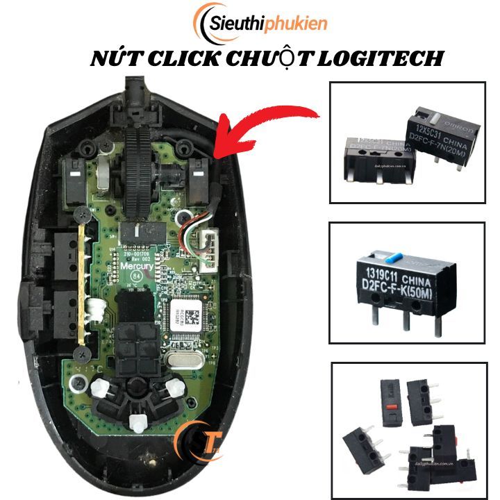 Click button for logitech G102 G304 G502 G402 G603 G703 G900 G903 mouse ...