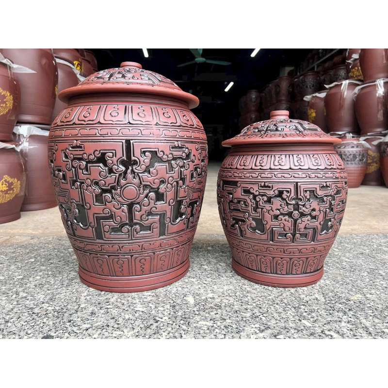 Bat Trang rice jars with cloud patterns, rice jars, rice jars, rice ...
