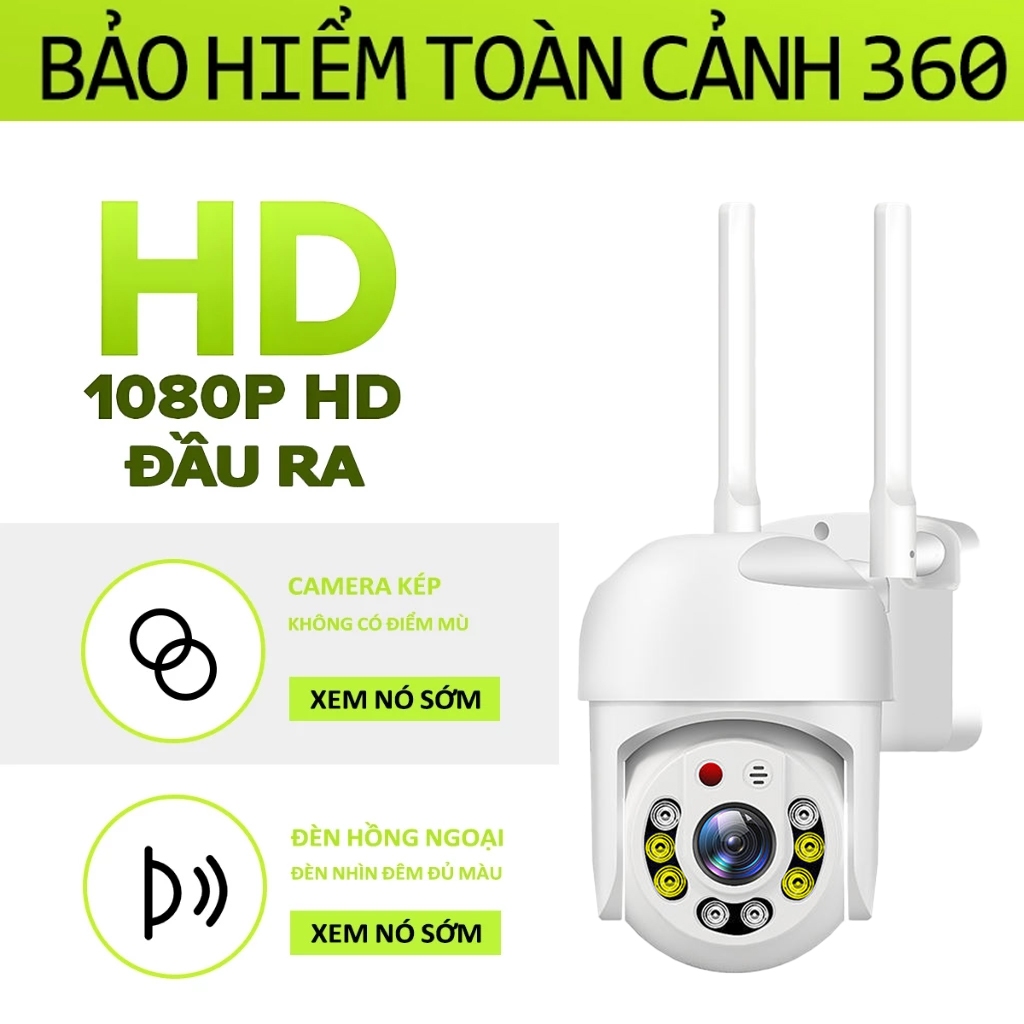 Outdoor Security CCTV Camera V380 Pro 360 Degree 1080P FHD WiFi IP-IP66 ...